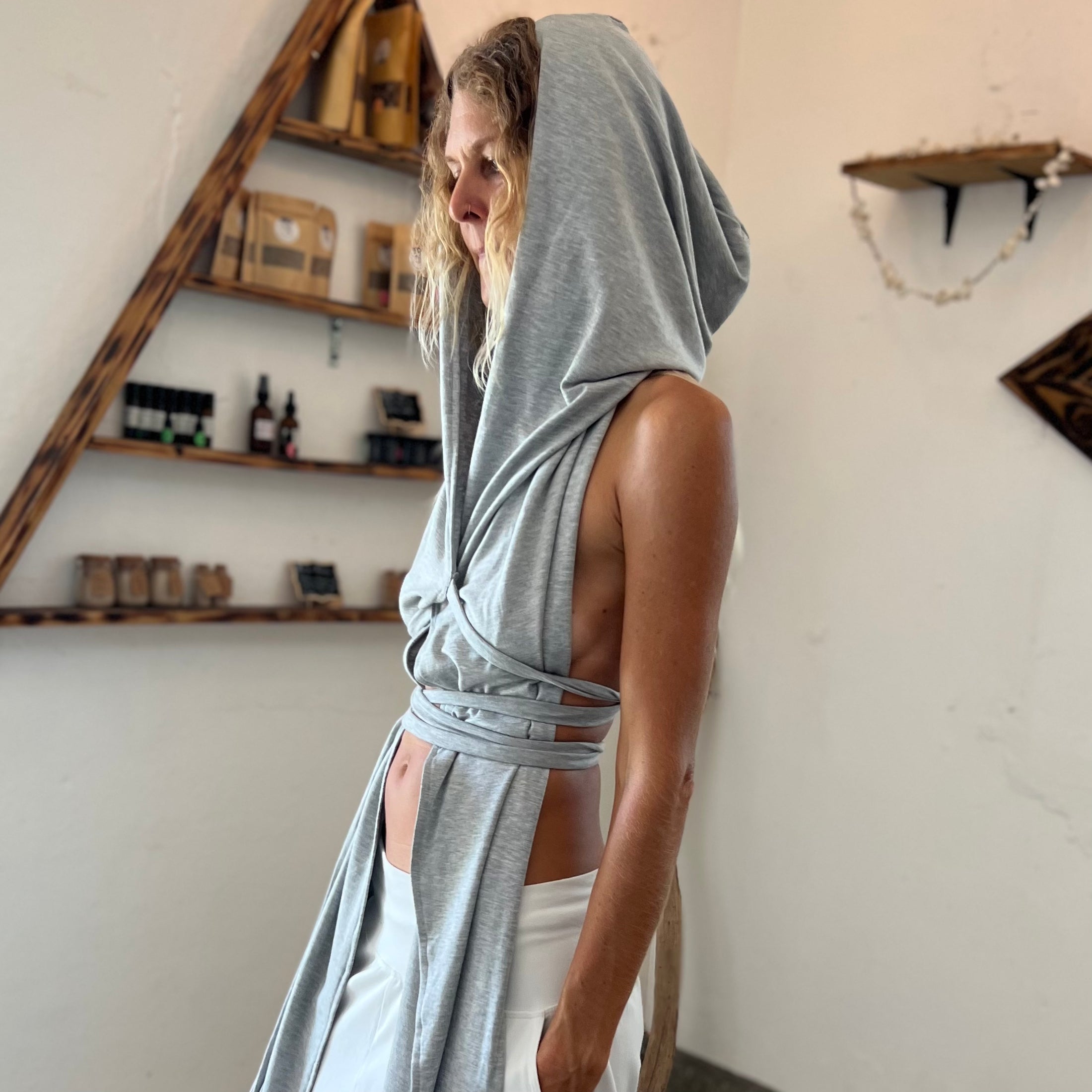 Ray | Gray Hooded Top | Her – glorka